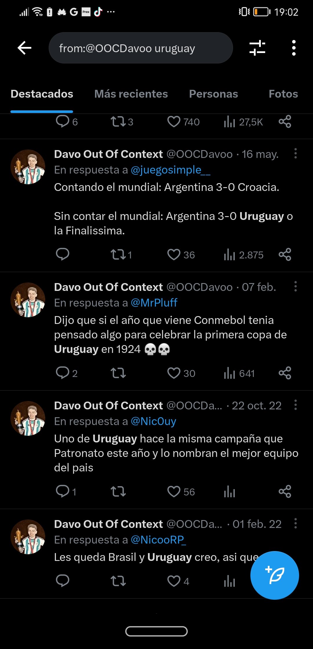 Davo OOC on Twitter: "@Joakodoboke @_samuel_1899 24/7 y subi tres tweets nada más. Trata de ser ...