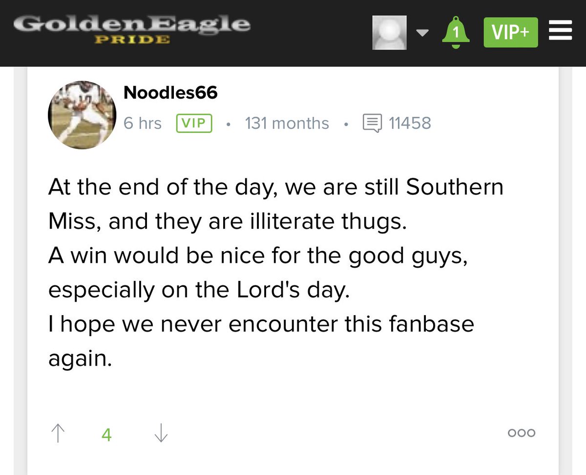 Message Board Geniuses on Twitter: "At the end of the day #SoutherMiss is still #SouthernMiss ...