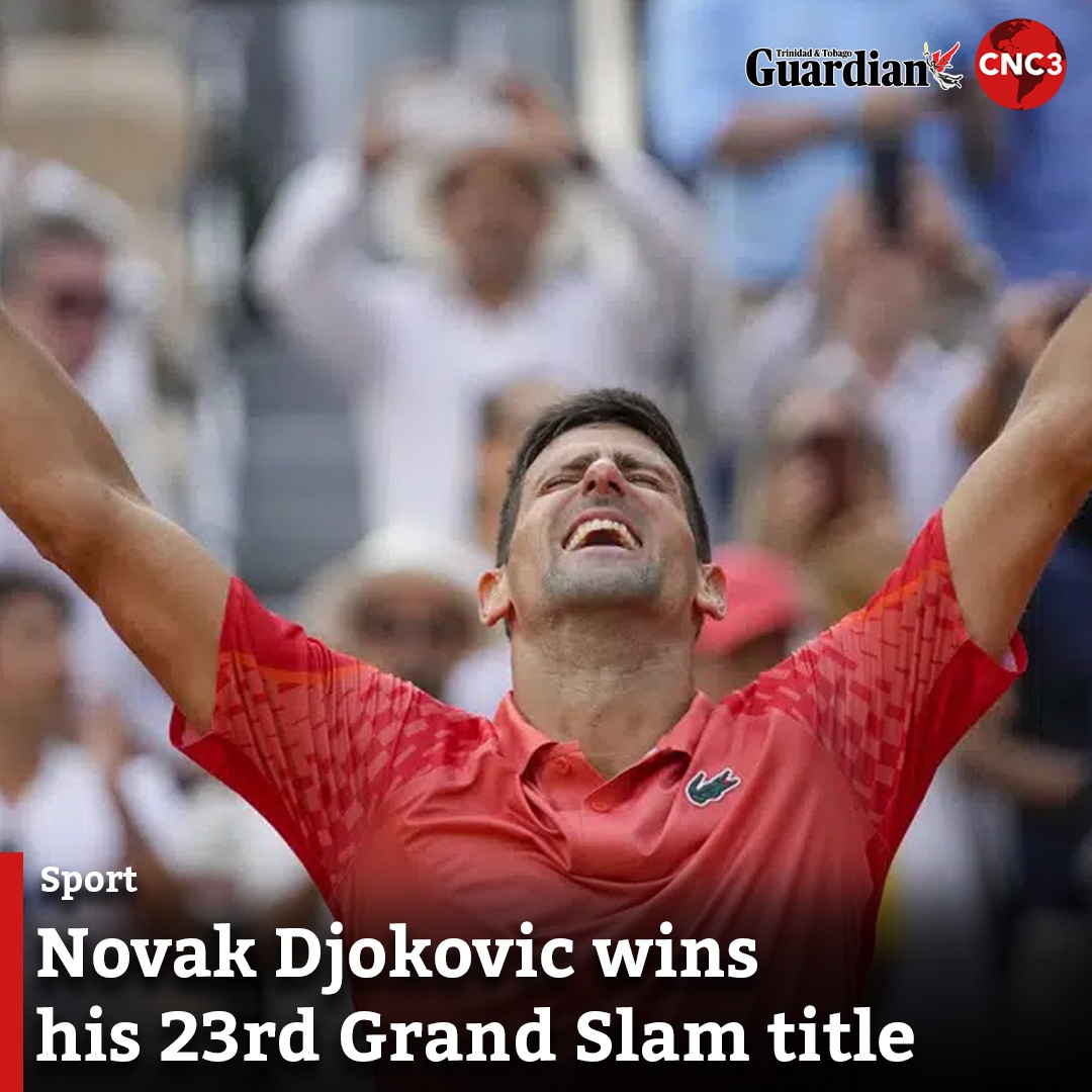 CNC3TV on Twitter: "Djokovic earned his men’s-record 23rd Grand Slam singles championship ...