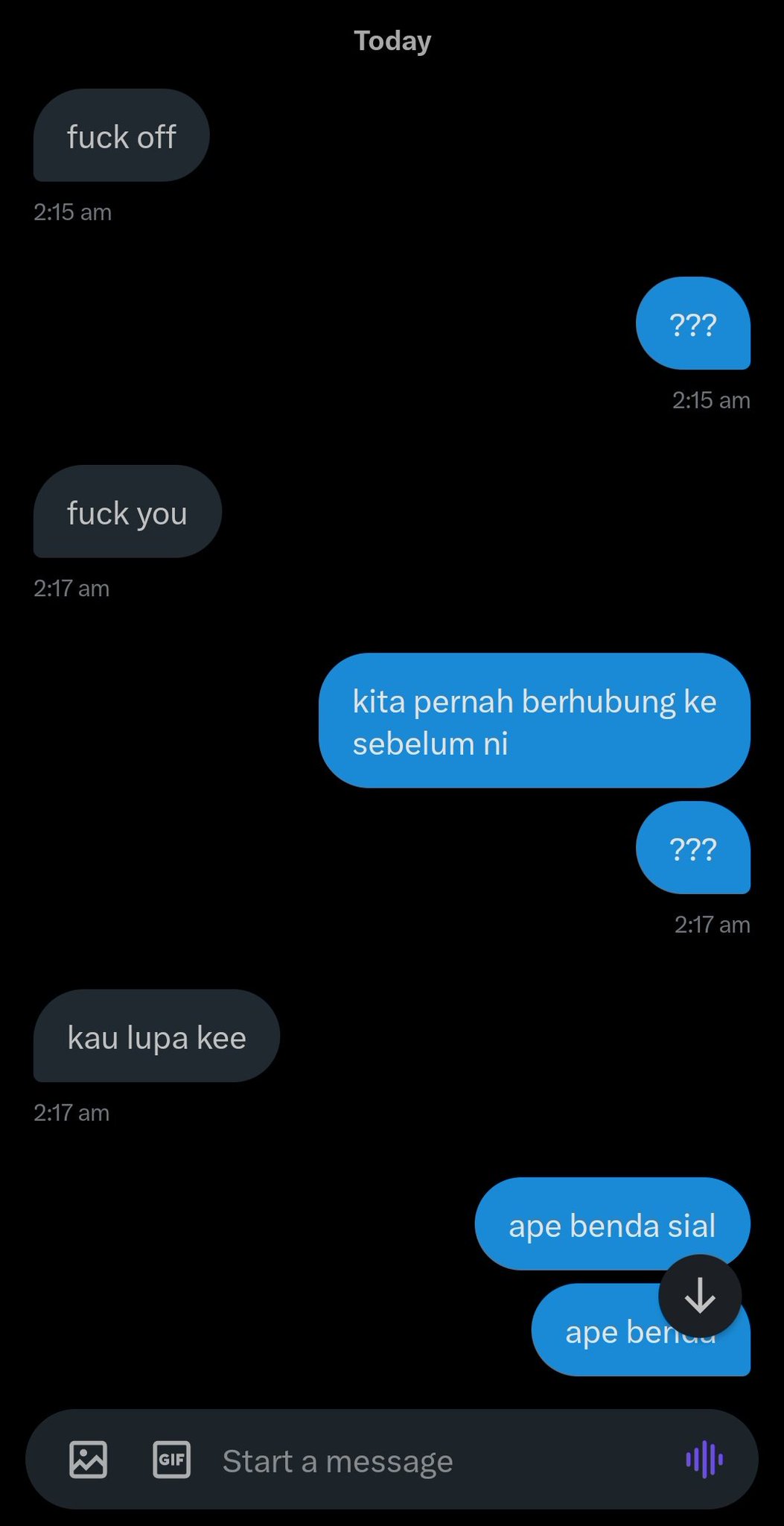 nia on Twitter: "aku paling pantang ye tiba tiba chat macam ni!!! macam aku ade hutang dengan ...