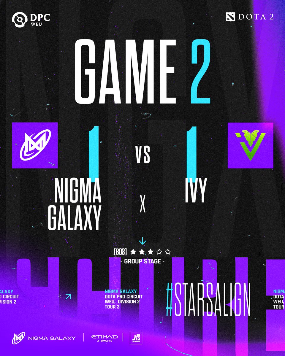 Nigma Galaxy on Twitter: "We have a Bo1 on our hands! 🖥️http://twitch.tv/pgl_dota2 #StarsAlign # ...
