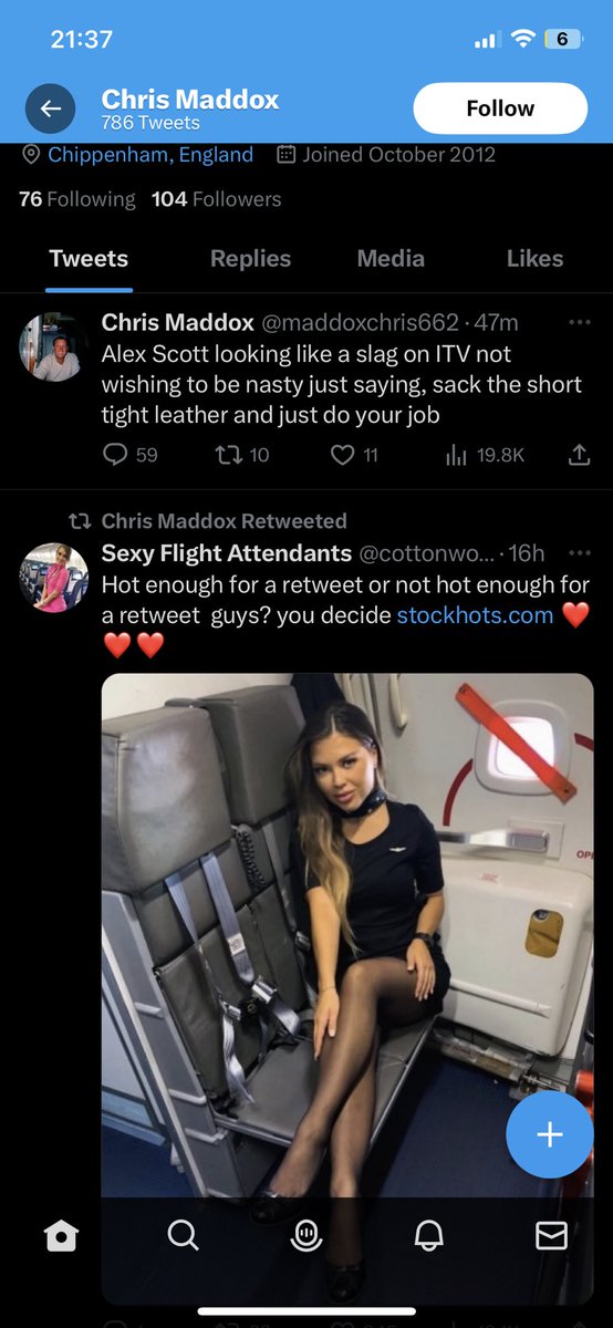 Tbmpt On Twitter You Literally Perv Over “sexy Flight Attendants” Yet