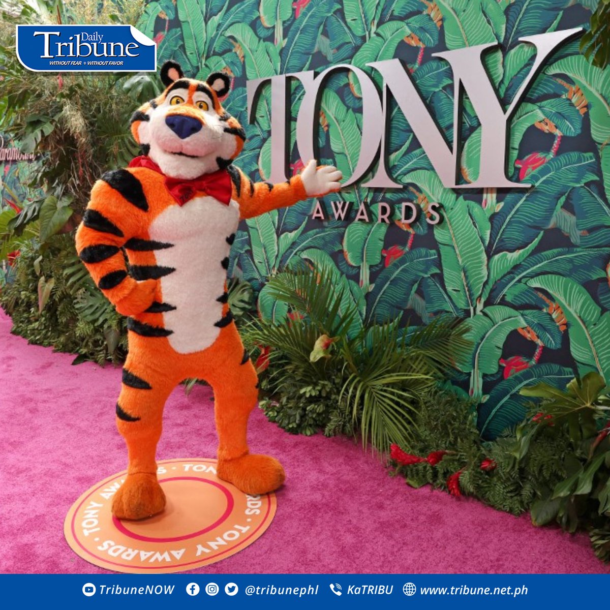 Daily Tribune On Twitter Look Tony The Tiger Attends The 76th Annual Tony Awards At United