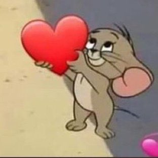 Tom And Jerry Heart Eyes