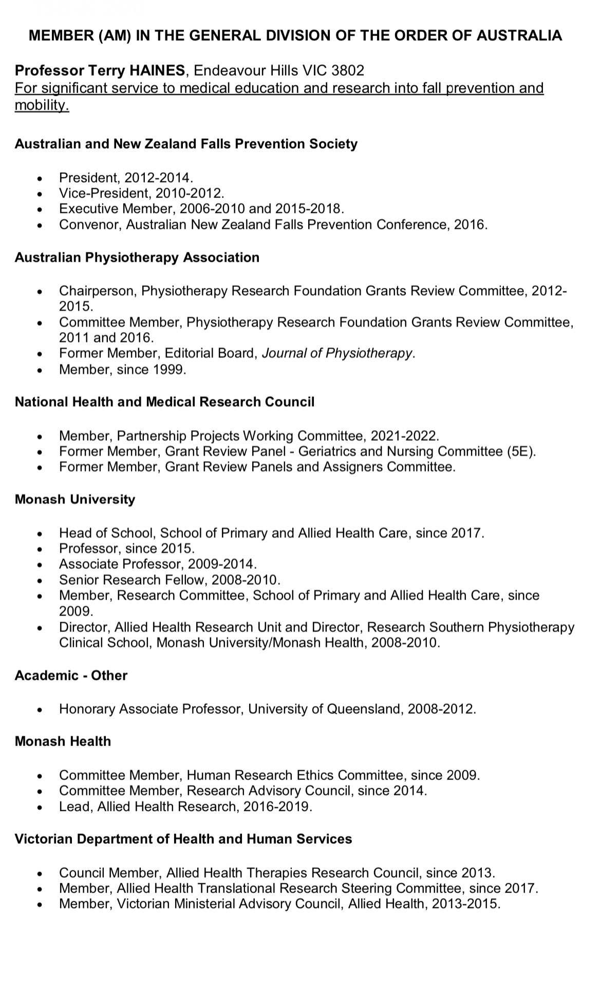 Monash Uni Primary and Allied Health Care on Twitter: "Congratulations to our Head of School ...