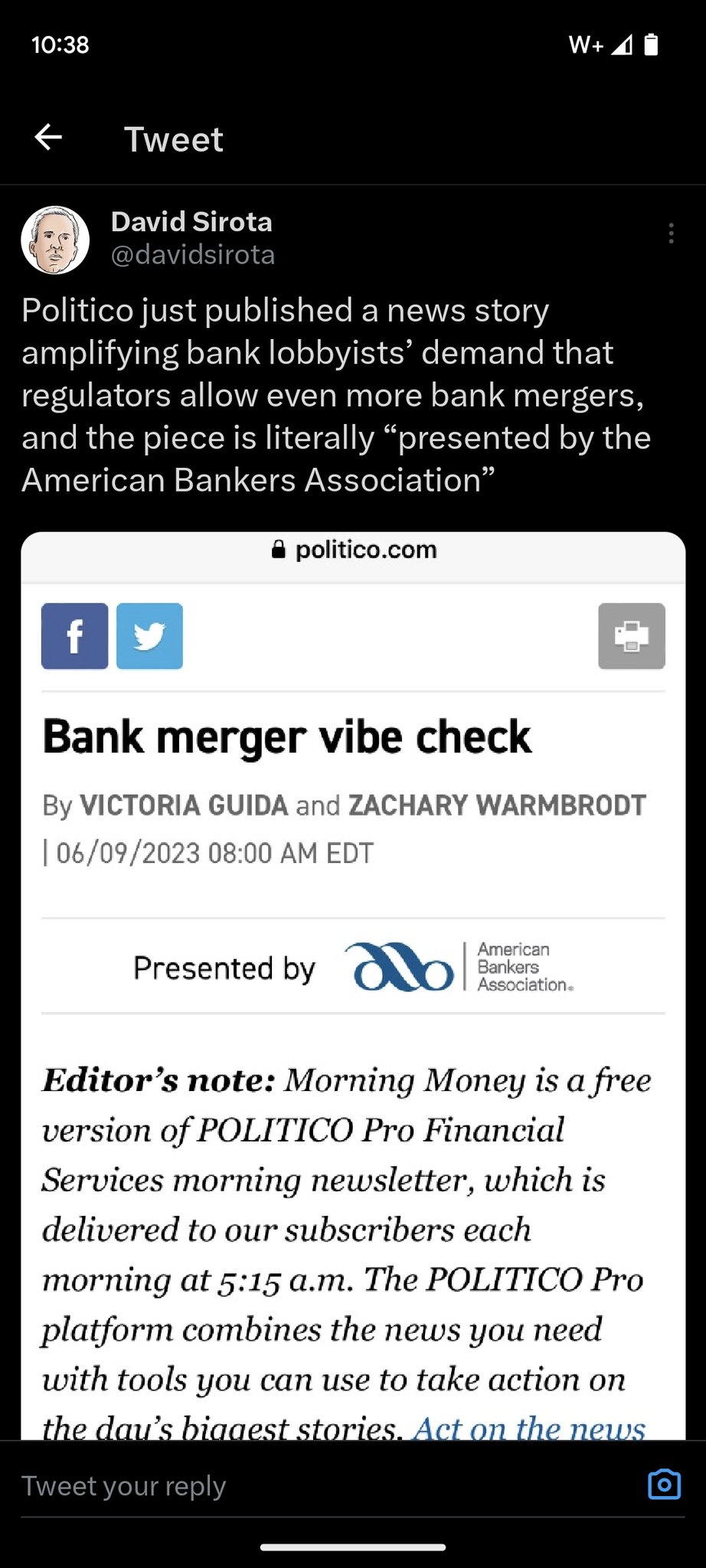 Sam Mintz on Twitter: "Big news guys, Sirota has discovered advertising https://t.co/l9NIv8NsY2 ...