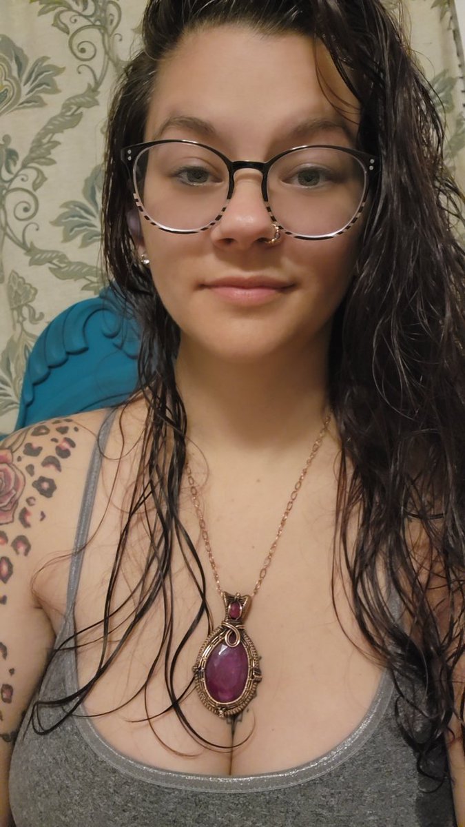 EnchantedDivinity on Twitter: "Finally, home and showered, and got my raw ruby necklace in ...