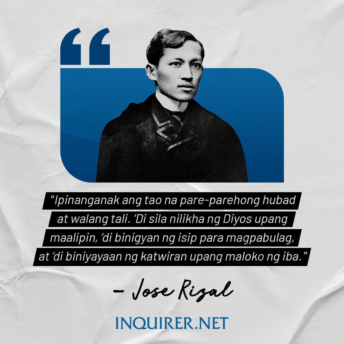 Independence Day Quotes Jose Rizal at Lola Omay blog