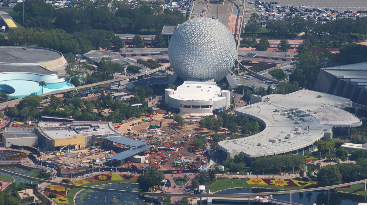 bioreconstruct on Twitter: "Aerial overview of work for World Celebration in EPCOT."