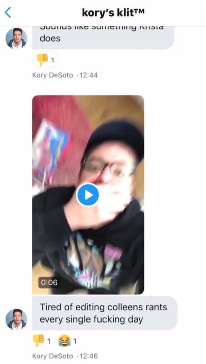 catherine⁷ on Twitter: "ss from kory’s gc (taken from the reddit):"