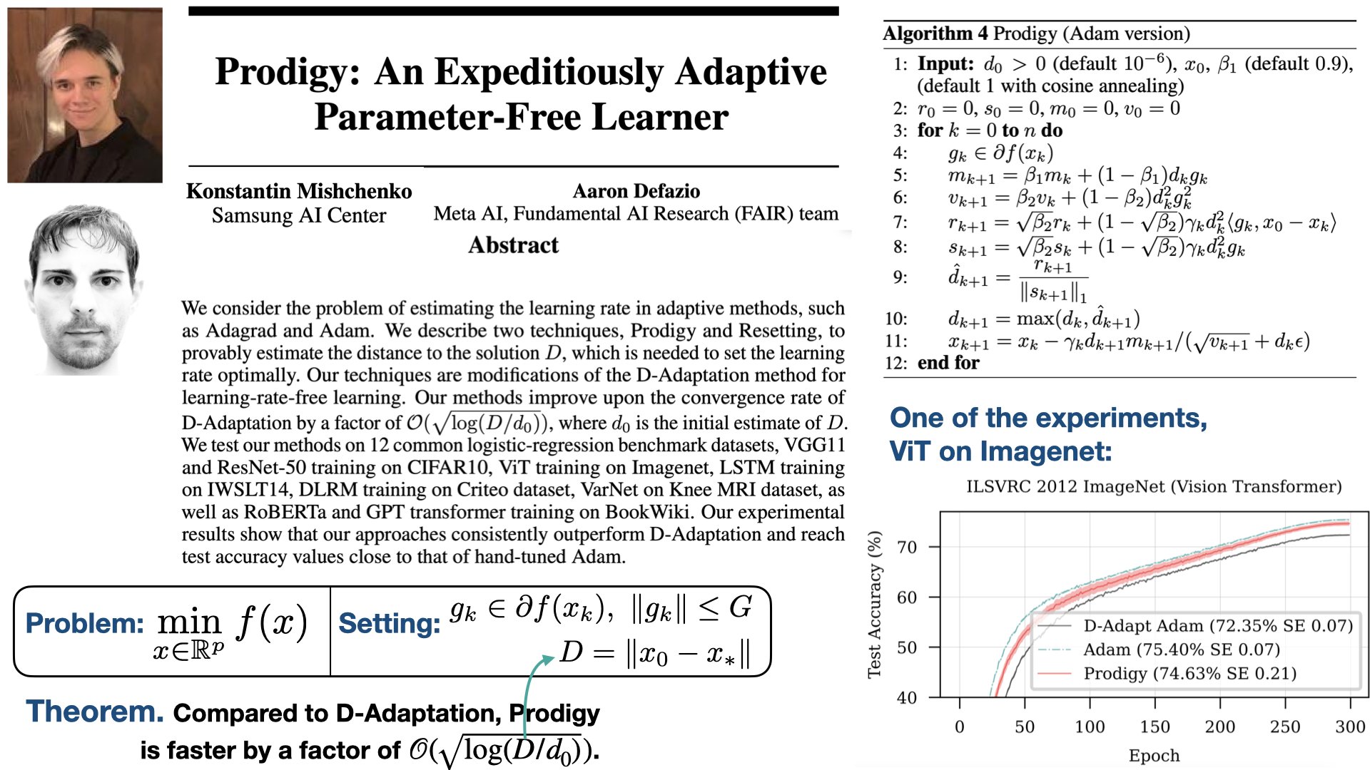 konstmish on Twitter: "We just released a new optimizer Prodigy. Based on D-Adaptation, Prodigy ...