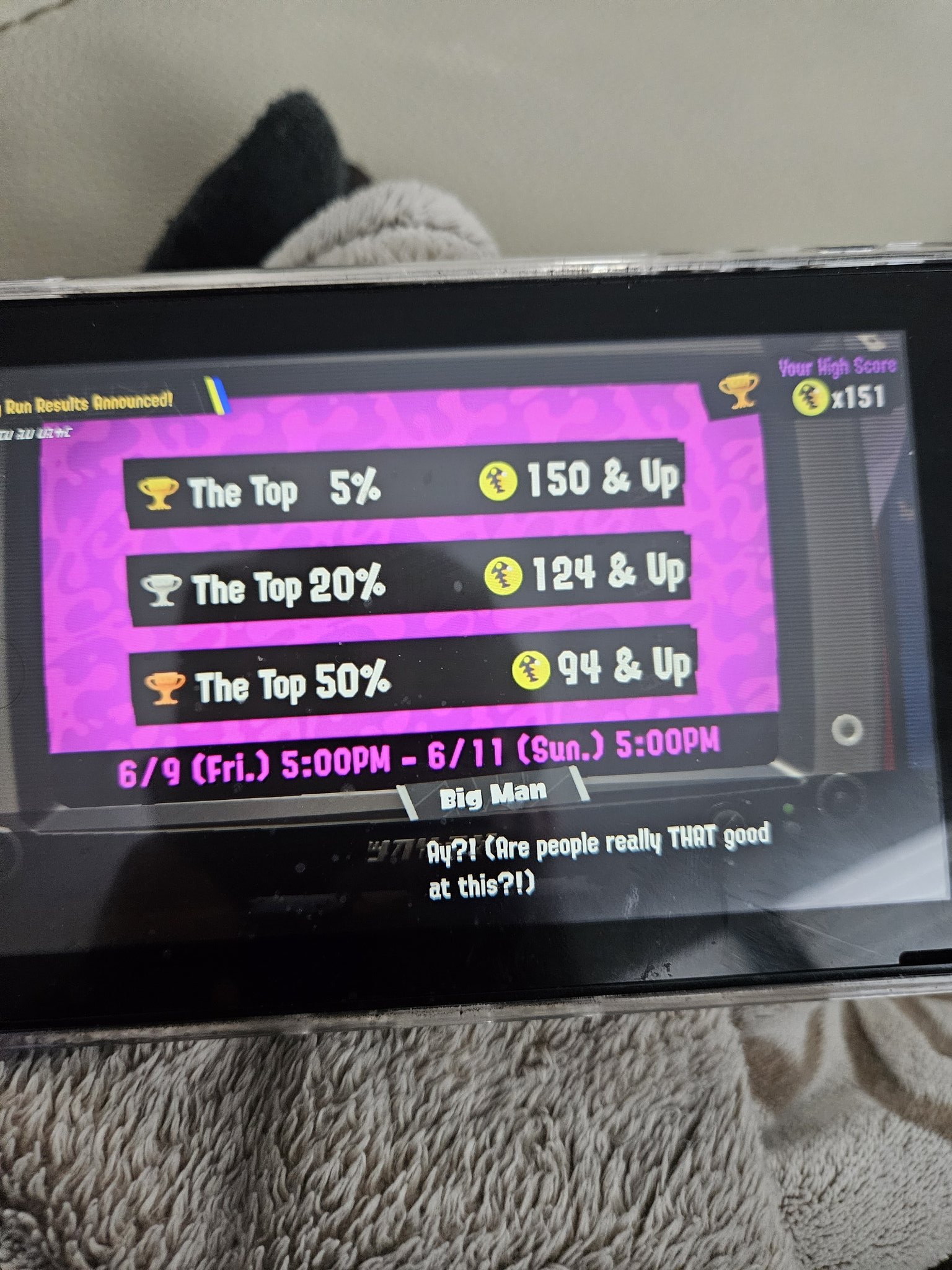 DryDragonfruit2590 on Twitter: "@OatmealDome WASN'T EXPECTING IT TO BE THAT HIGH, BUT I'LL TAKE ...