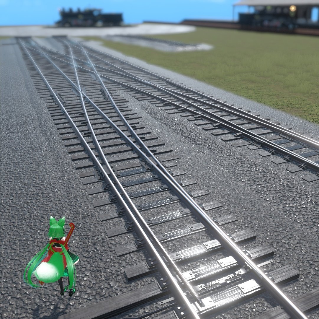 ドナモ on Twitter: "https://booth.pm/ja/items/4845619… みけさんの線路セット販売開始されたよ 工業規格にあわせた超リアルな線路をぜひどうぞ ...