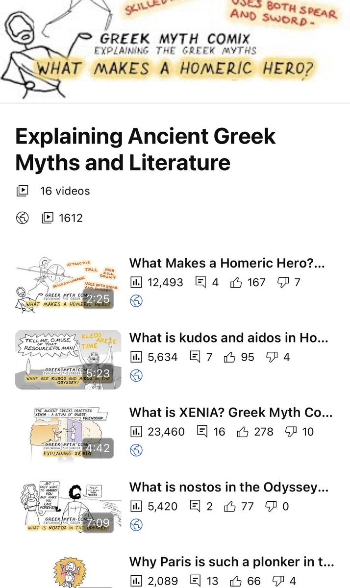 Greek Myth Comix on Twitter: "The videos I’ve made from comics old and ...