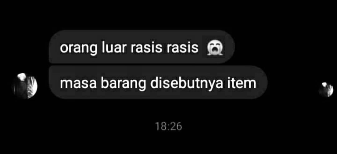 sosmed keras on Twitter: "rasis njirrr"