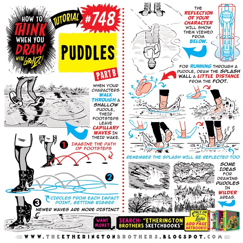 Etheringtonbrothers On Twitter Puddles Part Two From The How To Think When You Draw