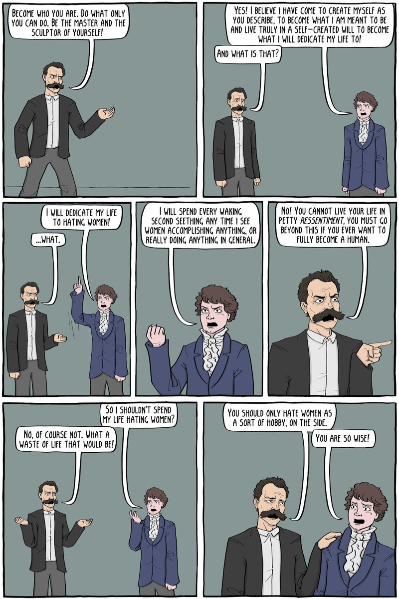Existential Comics on Twitter: "Nietzsche On Women - https://existentialcomics.com/comic/503"