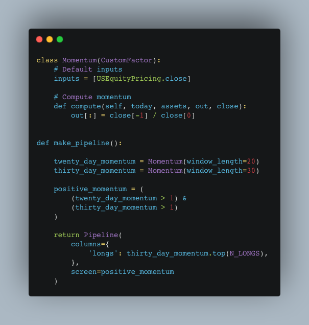 How to backtest a custom momentum factor: - PyQuant News 🐍 | Rattibha