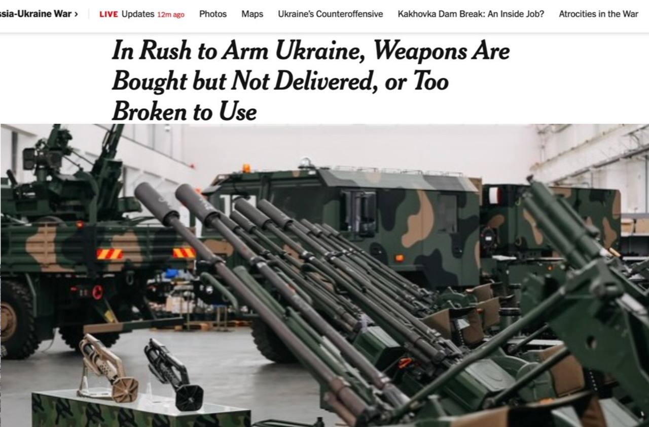 Clash Report on Twitter: "NYT: Ukraine paid hundreds of millions of dollars for weapons that ...
