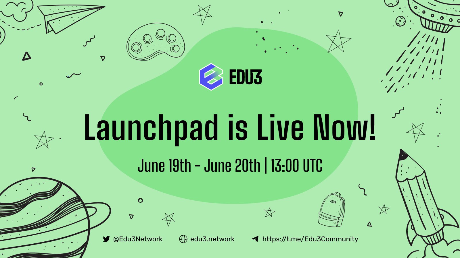 Edu3 📚 | IDO 13:00 UTC Today on Twitter: "🚀 Stay tuned for our upcoming feature: Edu3 Launchpad ...