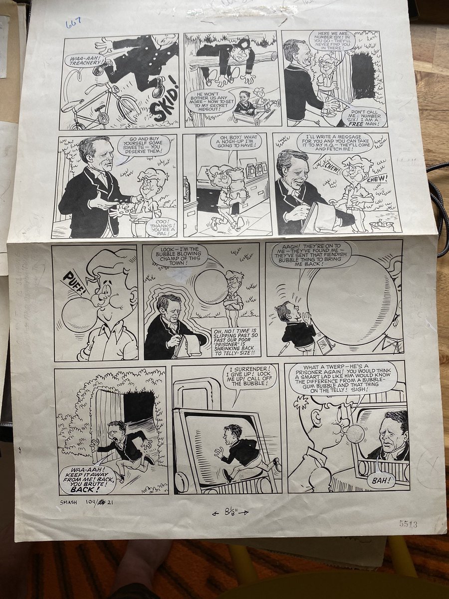 Lew Stringer, Cartoonist on Twitter: "Wow! The original art by Brian Lewis for the 1968 Charlie ...