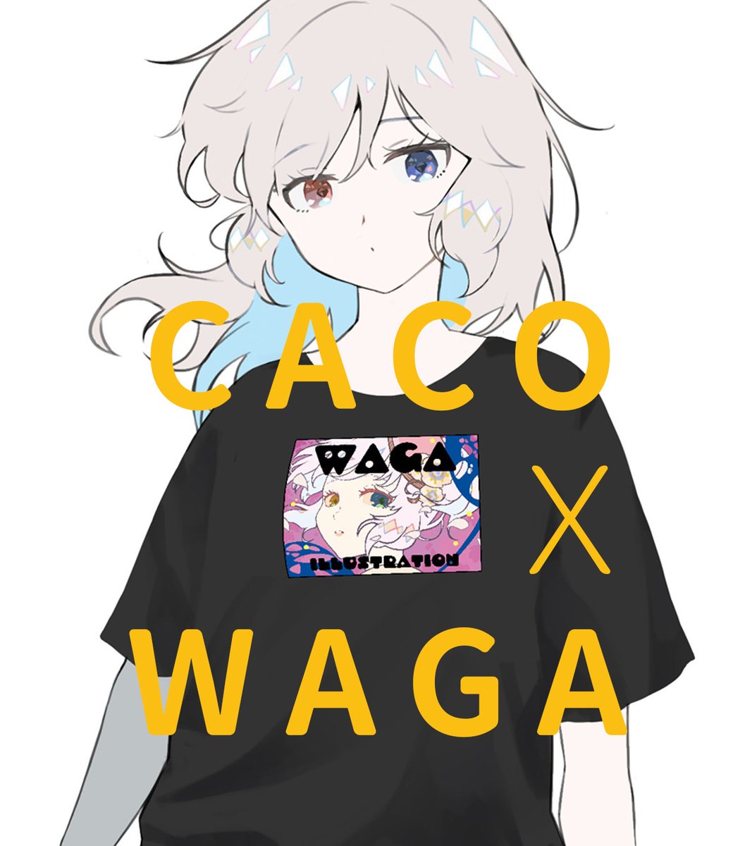 WAGA🎨Illustration on Twitter: "🌞CACO X Penker X WAGA 夏季寬T合作🌞 這次很高興能再次和 Penker 合作 推出有點帥氣的寬T 難得帥氣的 ...