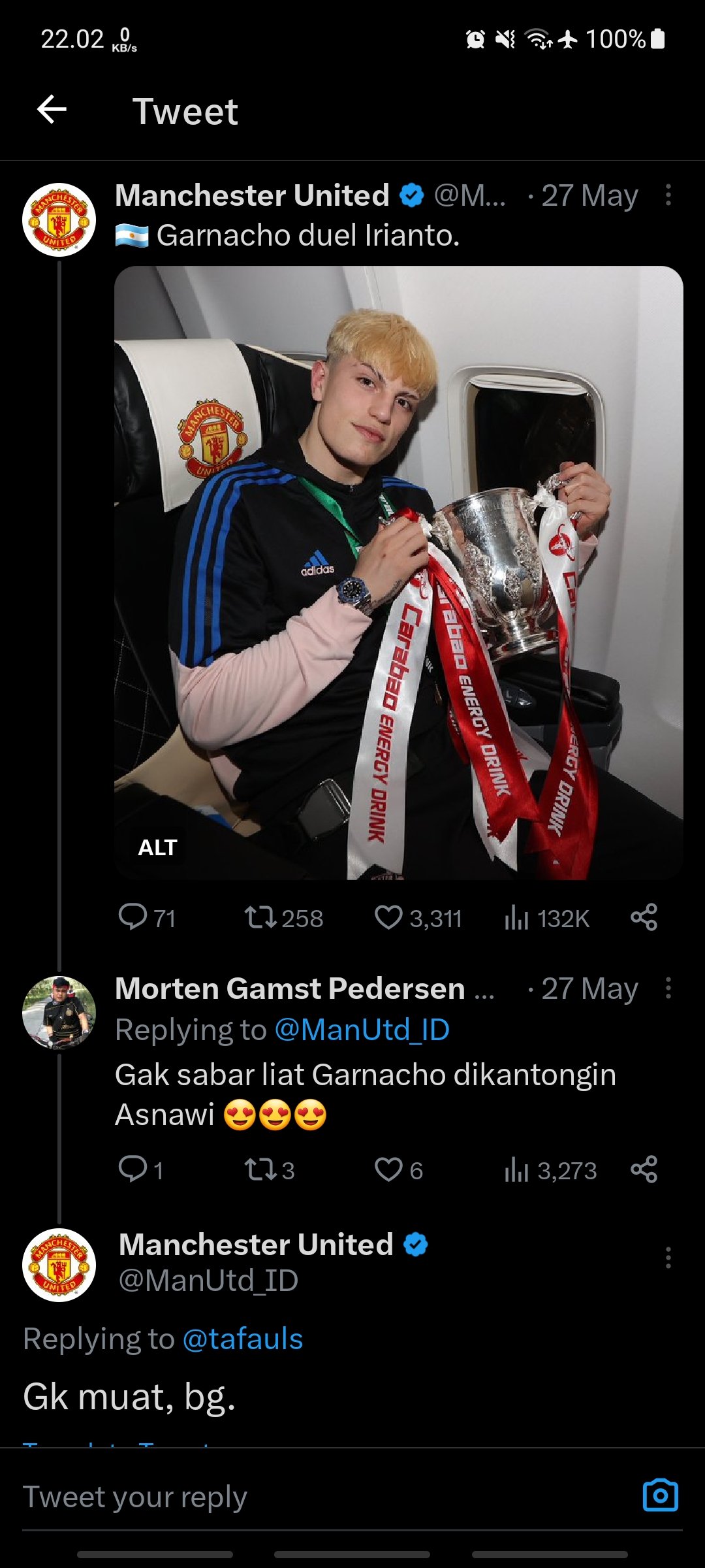 Extra Time Indonesia on Twitter: "“GARNACHO DIKANTONGI ASNAWIIIIII!” SAMPE SUARA GUE HABIS 🫵😭🤣 ...