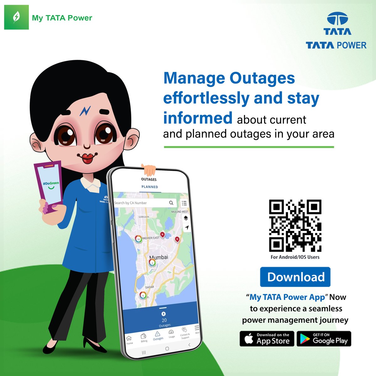 TataPower on Twitter: "Stay in the know with My TATA Power App! 💡 With My TATA Power App's ...