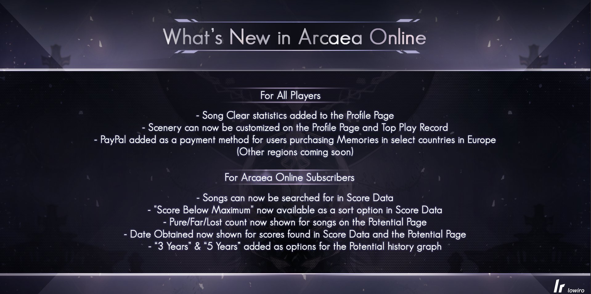 Arcaea on Twitter: "Arcaea Online has received its first large update, available now! More stats ...