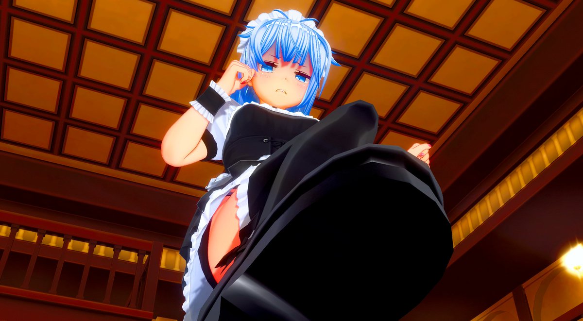 ゆっけ@COM3D2 on Twitter: "健全なメイドヒロインが踏む うわぁ... #COM3D2 #カスタムオーダーメイド3D"