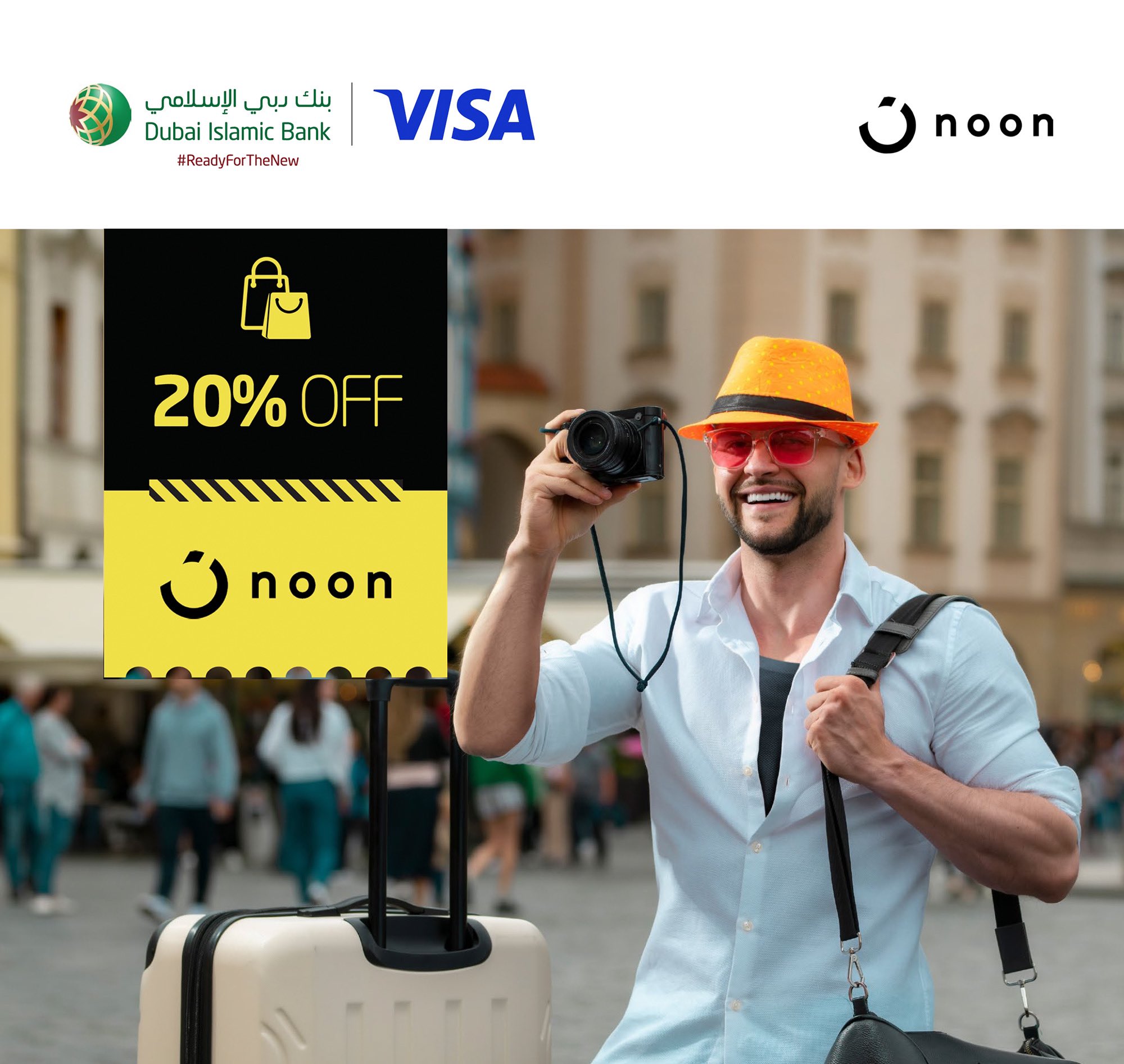 Dubai Islamic Bank on Twitter: "Save before you travel! Get 20% discount on all purchases on ...