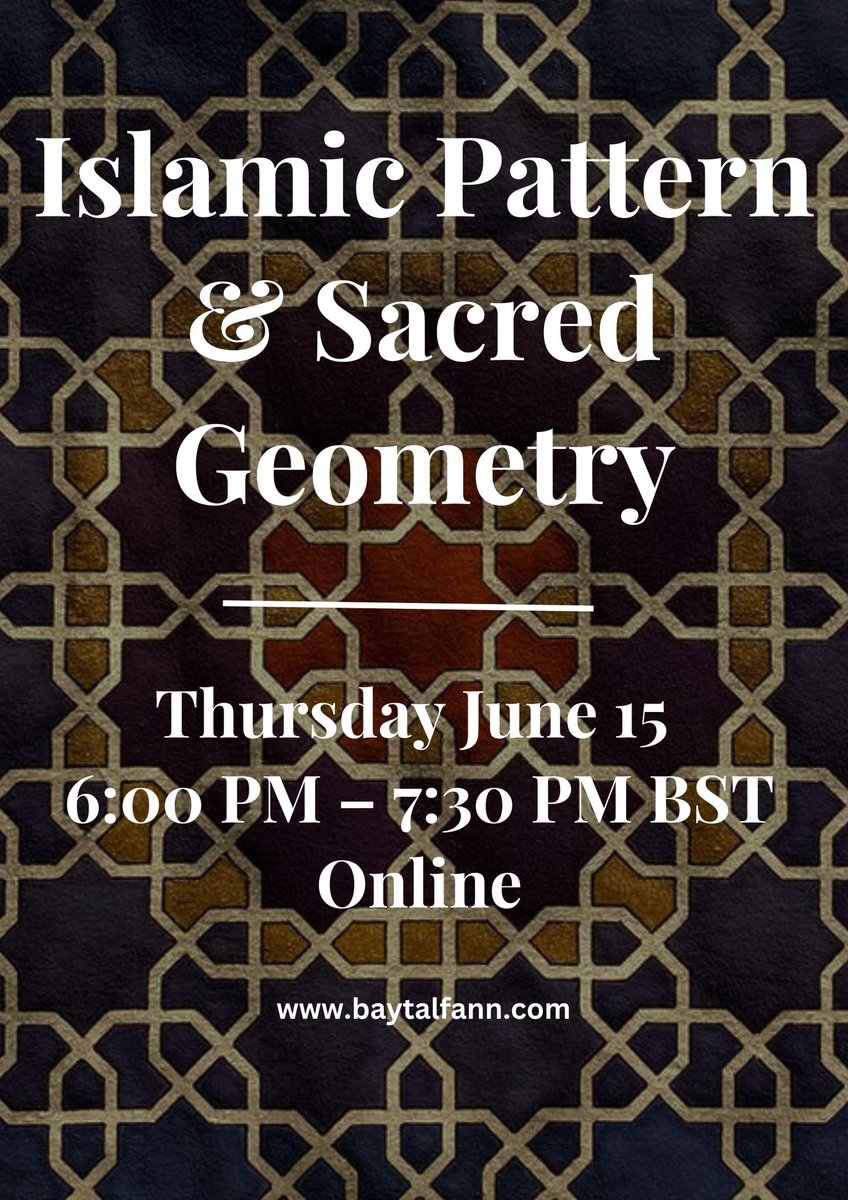 Geometric patterns are a distinguishing feature of Islamic art, thought ...