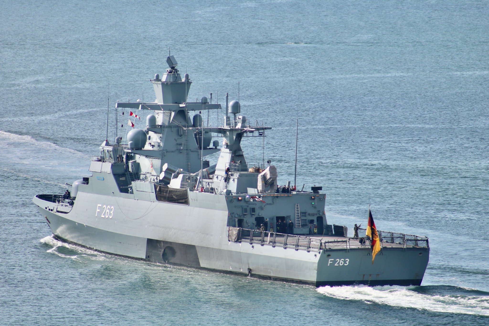 WarshipCam on Twitter: "German Navy Braunschweig-class corvette FGS Oldenburg (F263) leaving ...