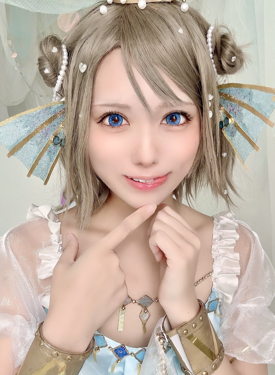 あまきちゃん@チリライバー🇨🇱@C102日曜日 東ナ25b on Twitter: "RT @_naa00_: (๑'ڡ'๑)🩵(cos)"