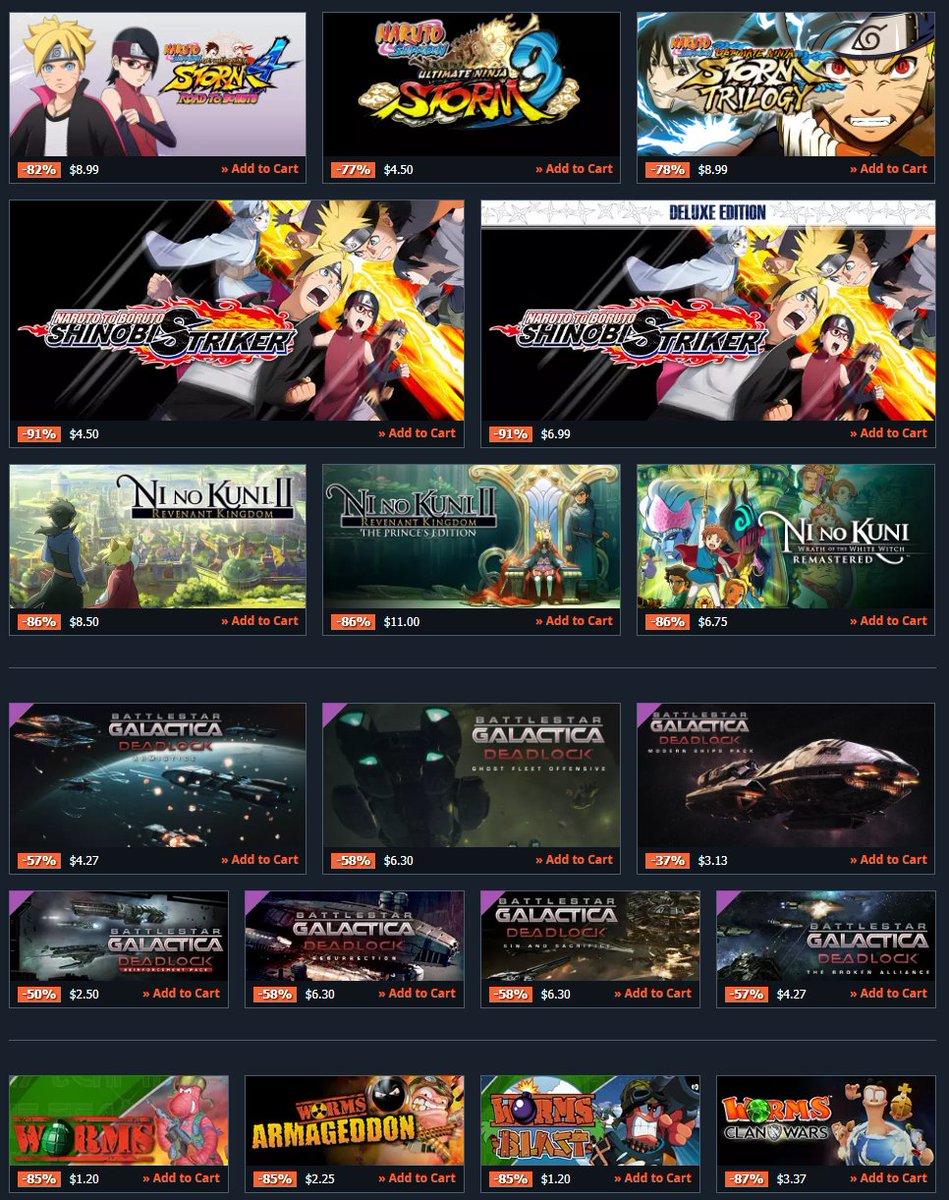 Wario64 on Twitter: "Bandai Namso sale, Worms sale, and more on Gamesplanet weekly deals https ...