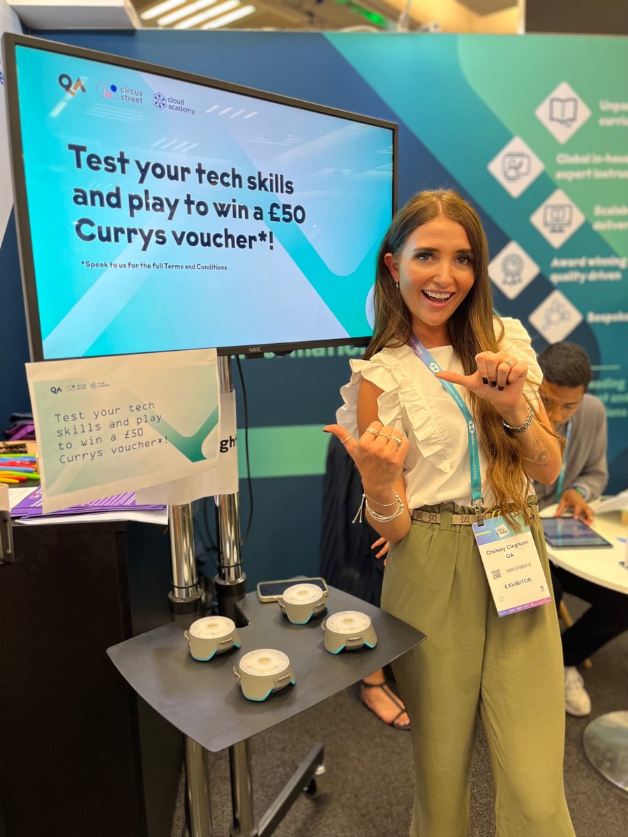 QA on Twitter: "🎉@LDNTechWeek is here!🎉 We're thrilled to be exhibiting again, and we're looking ...