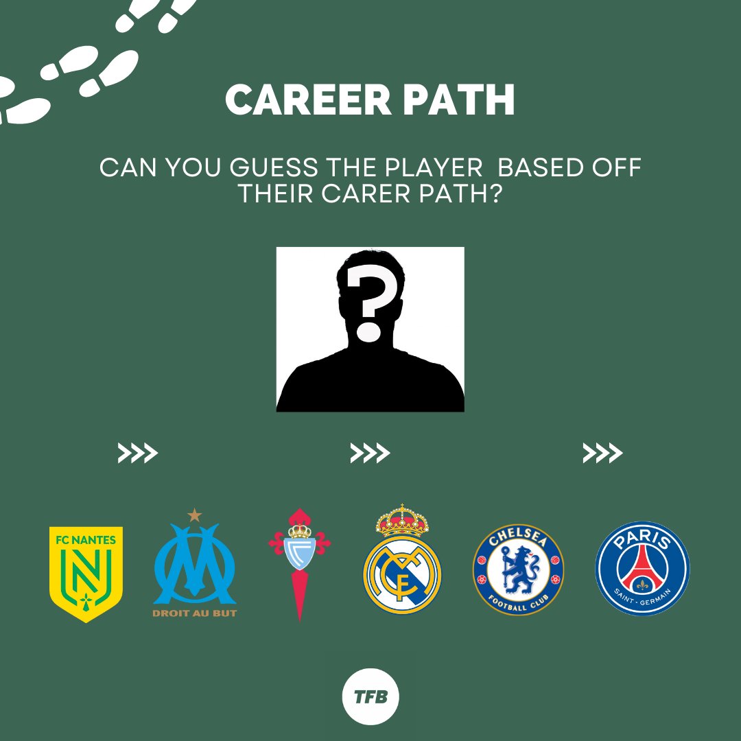 The Footballing Brain on Twitter: " ️ CAREER PATH ️ Can you guess which player this is, based on ...