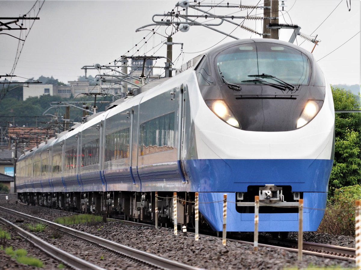 まるパパ on Twitter: "E657系K1編成（ブルーオーシャン） 農作業で2Mが撮れなかったので、17Mを撮影。 小雨なので行くか行かないか迷ったのだが、初物見たさに近所の踏切へ ...