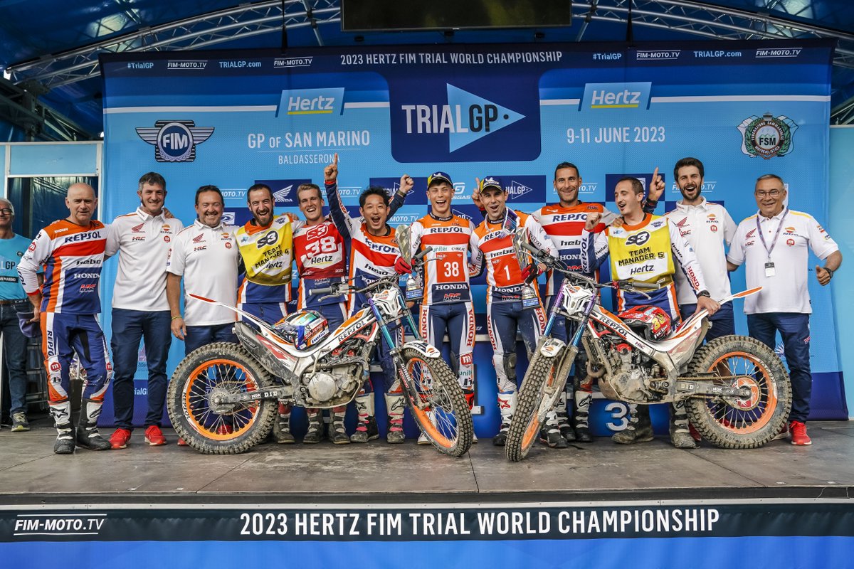 Honda 本田技研工業(株) on Twitter: "#TrialGP 第4戦 サンマリノ大会🇸🇲 トニー・ボウ選手が両日で優勝し、ランキング単独トップに立ちました！ また、Day1では ...