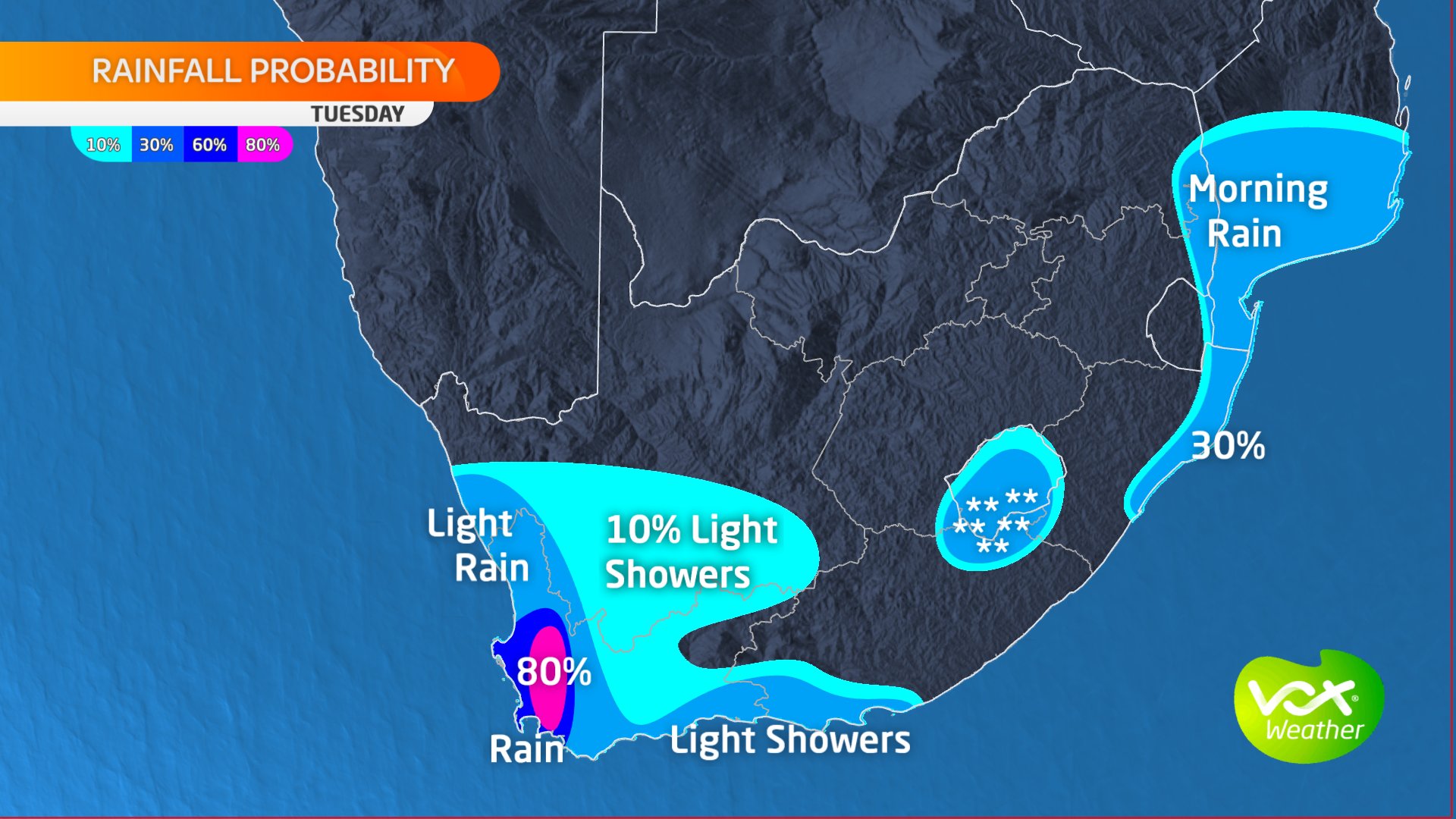 Cape Town Weather Map