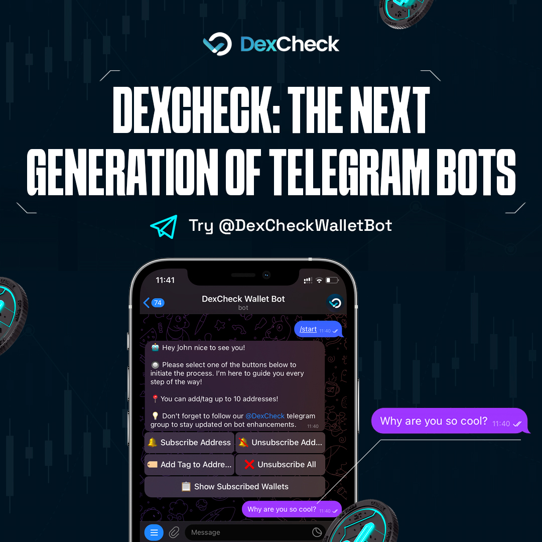 DexCheck on Twitter: "🤖🔥 It's time for a Telegram bots revolution! #DexCheck is innovating with ...