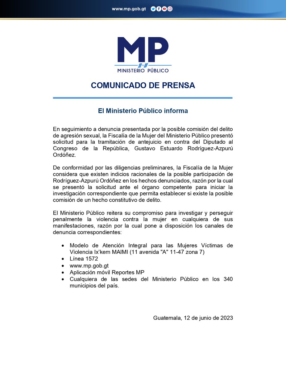 MP de Guatemala on Twitter: MP de Guatemala on Twitter: