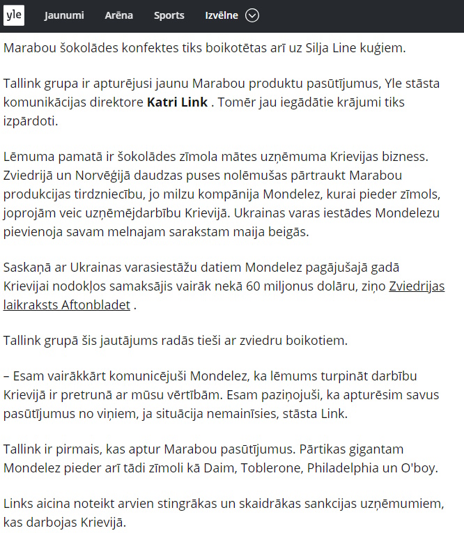 Jānis Tereško on Twitter: "Somijas sab.medijā šobrīd lasītākā ziņa. “Tallink apturējusi jaunu ...