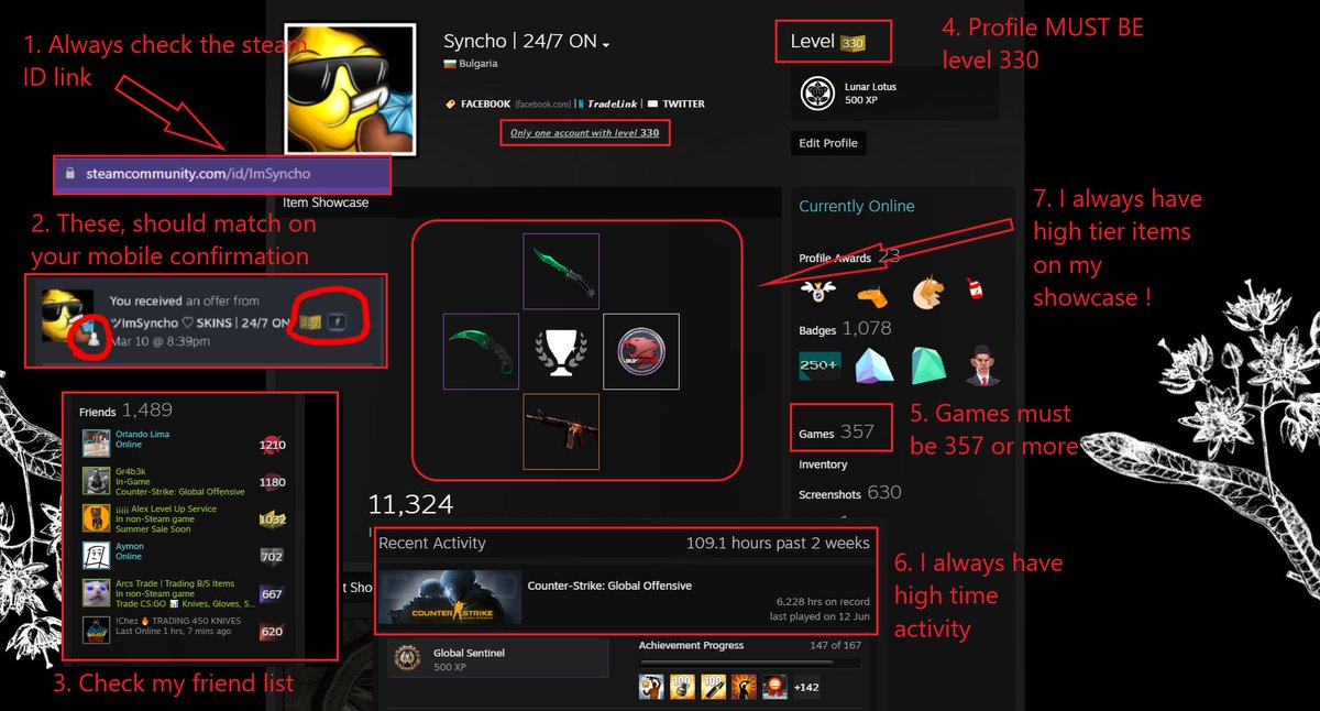 Syncho on Twitter: "⚠️IMPORTANT ⚠️ - There's fake steam account impersonating me --> http ...