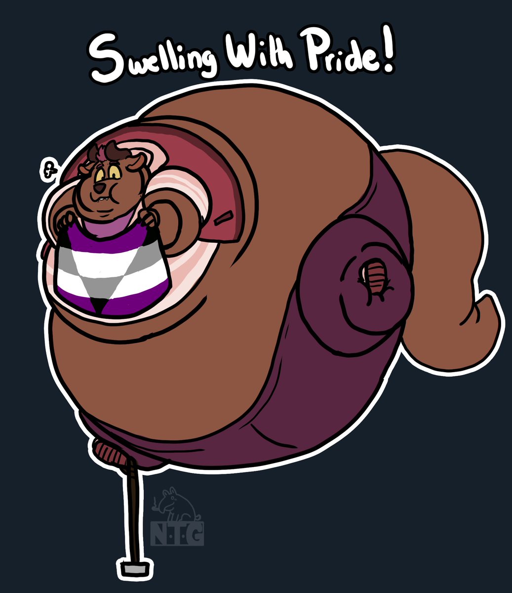 Your Auncle Tapir 🖤🤍💚🤍🖤(COMMISSIONS OPEN) on Twitter: "Swelling With Pride YCH for @flamingheartXIV"