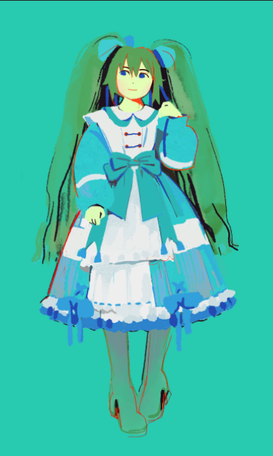 「miku if mizuki dressed her,」|samiraのイラスト