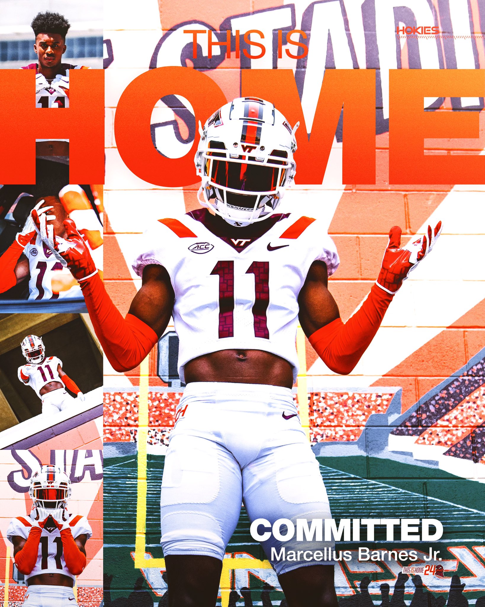 Marcellus Barnes Jr on Twitter: "Let’s Go Hokie Nation! I’M HOME!🦃🙏🏽🗣 @CoachPryVT ...