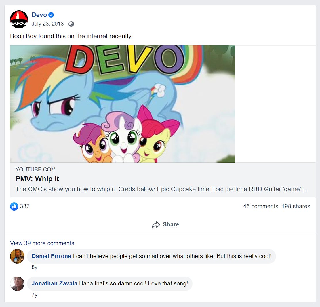 Crazy Ass Moments In My Little Pony History on Twitter: "The official Facebook page of the New ...