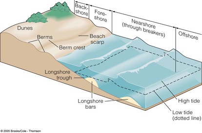 Marine Landforms – Depositional 1-Beaches 2-Spits and Hook 3-Bars ...