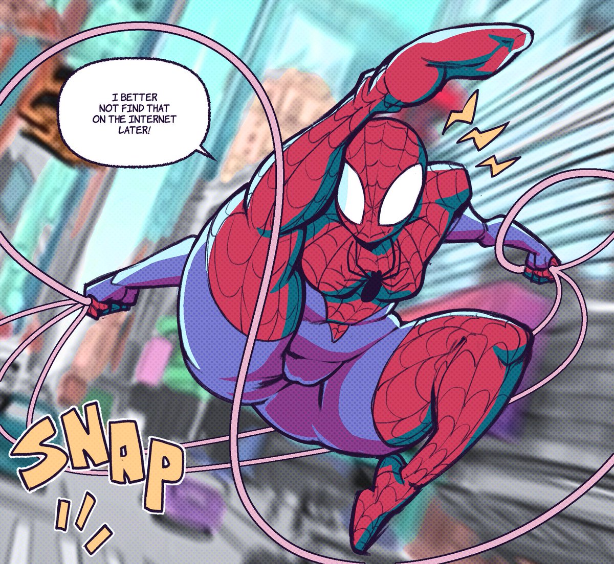 Not Enough Milk 🔞 on Twitter: "#rule34 the spider-verse where spider-woman is 47 yr old ...